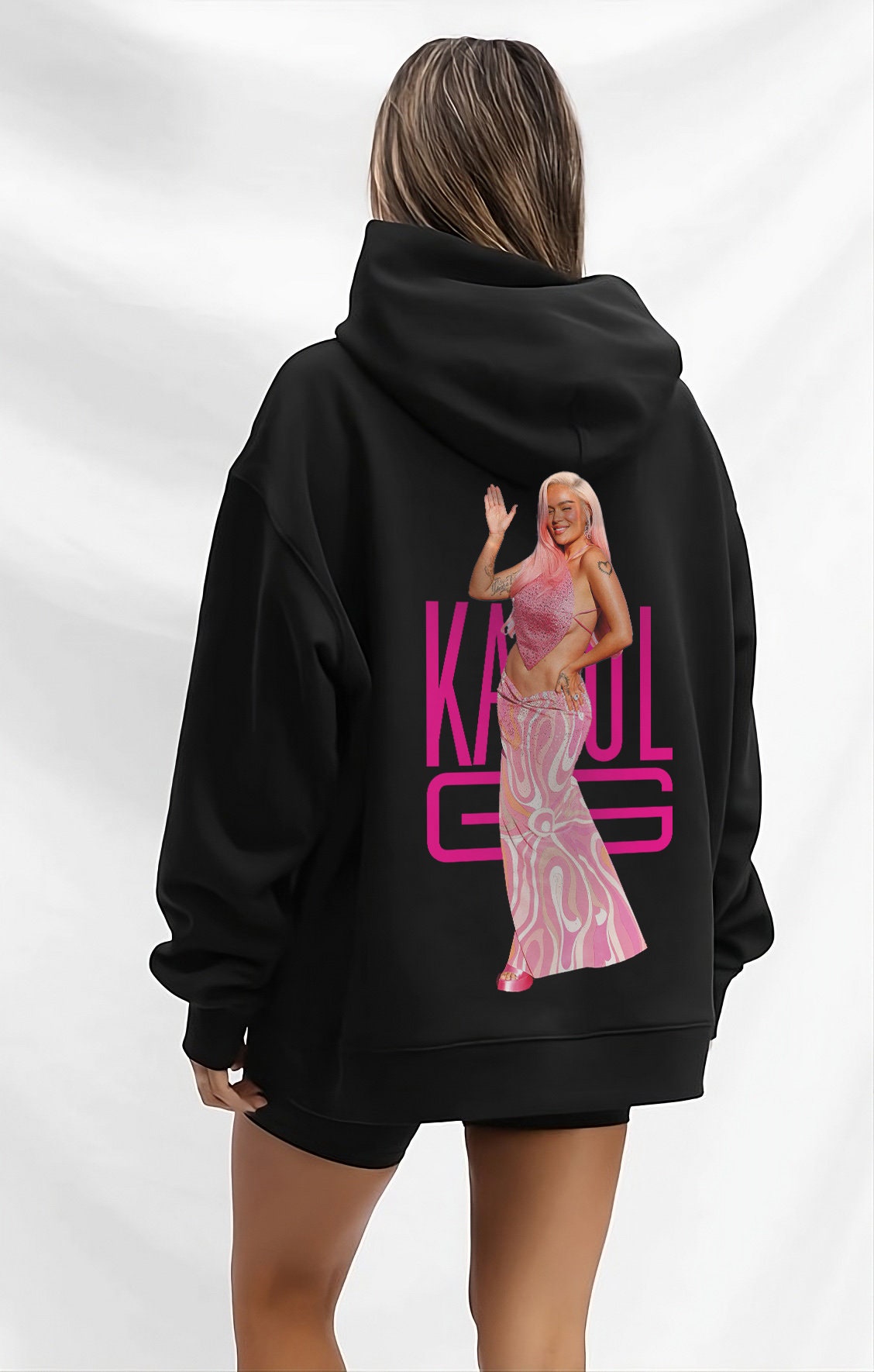 Karol G Pink Hair Png Descarga Digital Sublimación De Archivos, Karol G ...