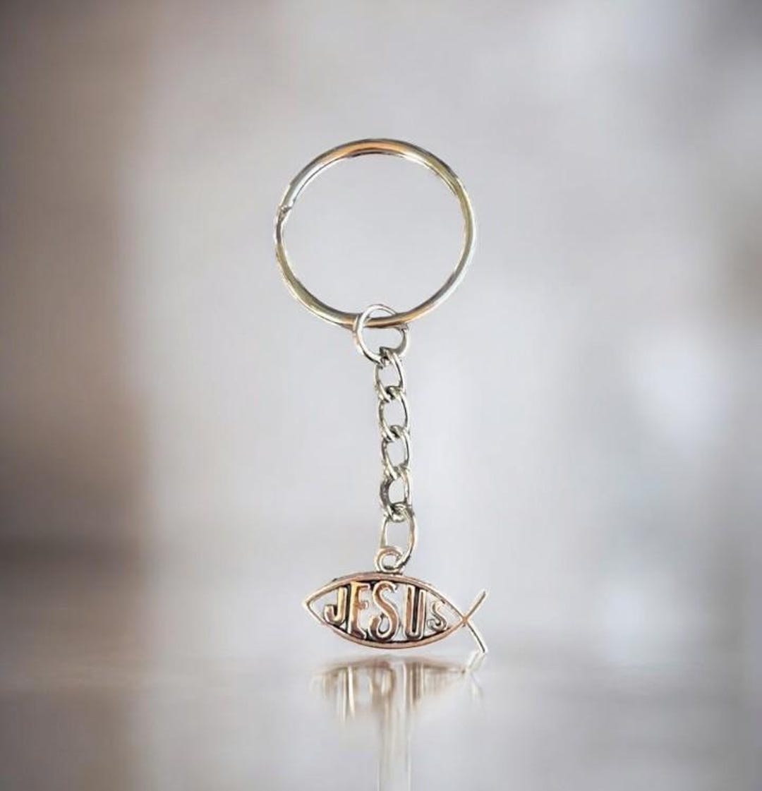 Jesus Fish Keychain Christian Symbol of Faith Durable & Elegant Design ...