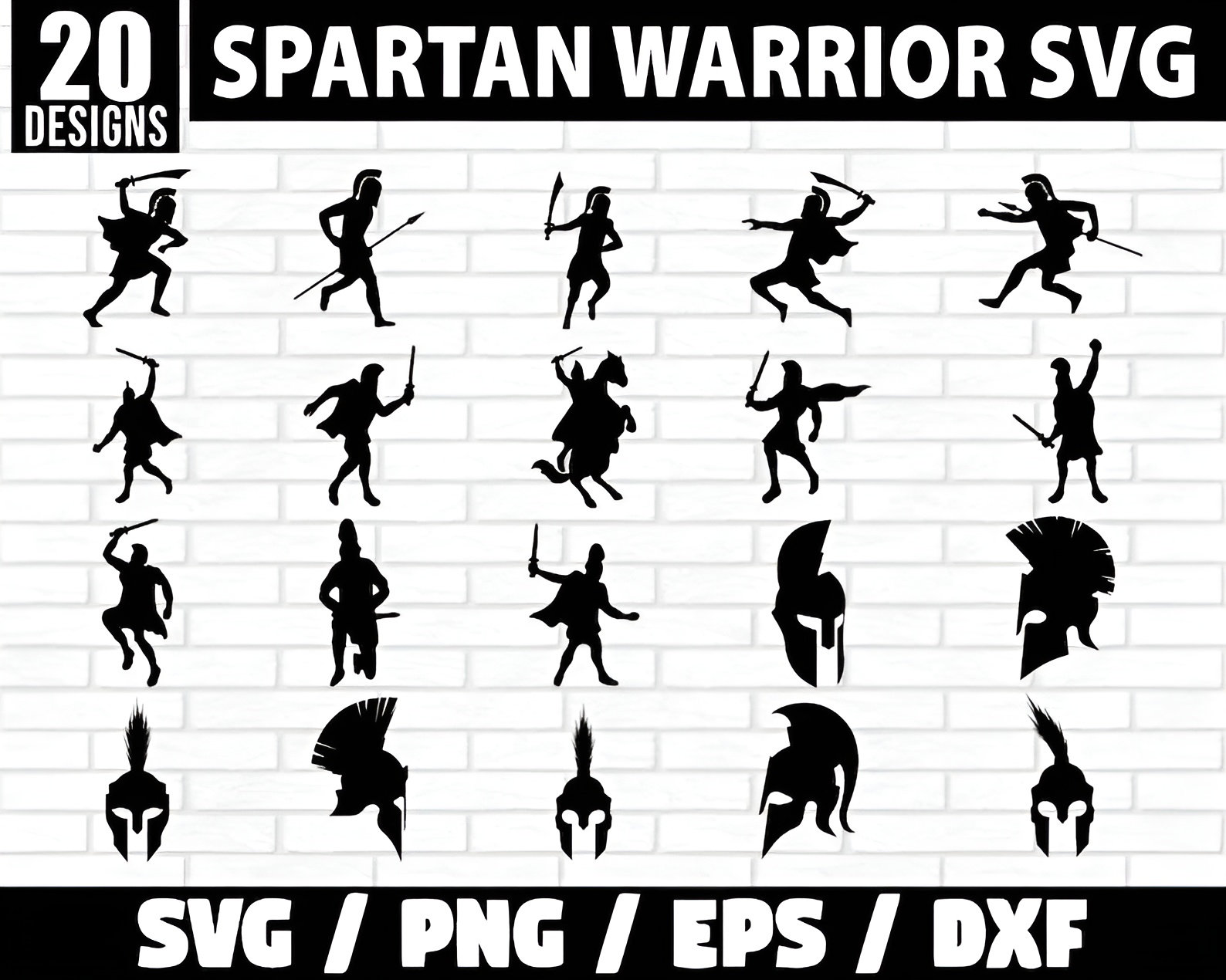 Spartan Warrior Svg Bundle, Warrior Helmet Spartan Knight Roman Templar ...