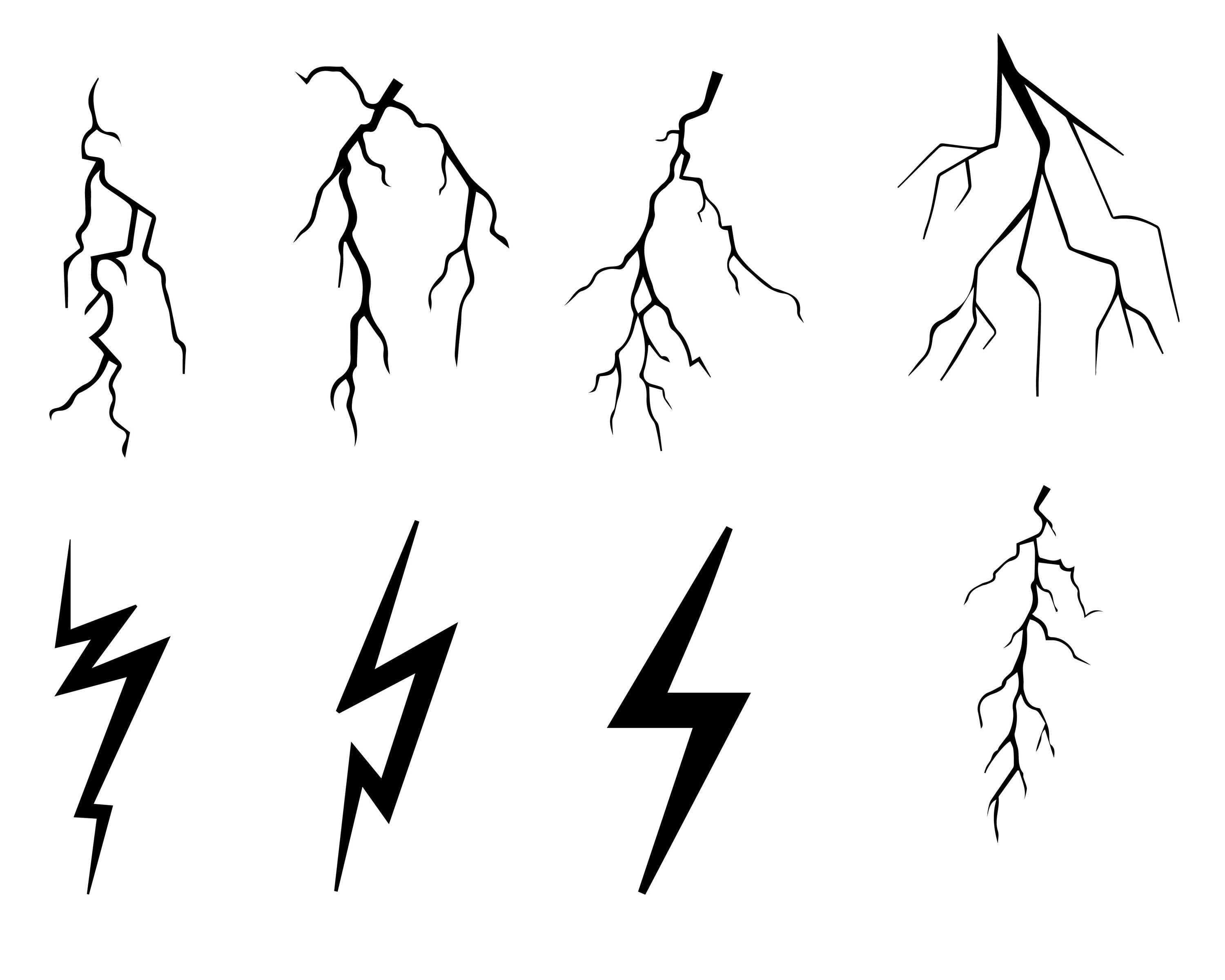 Lightning Bolt Svg, Lightning Strikes, Lightning Vector, Lightning ...