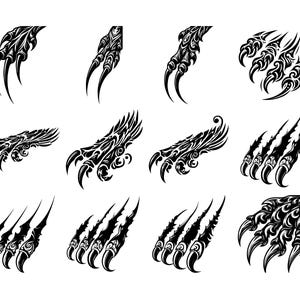 Claw SVG Bundle, Claw PNG Bundle, Dino Claw, Marks Svg, Scratch Svg ...