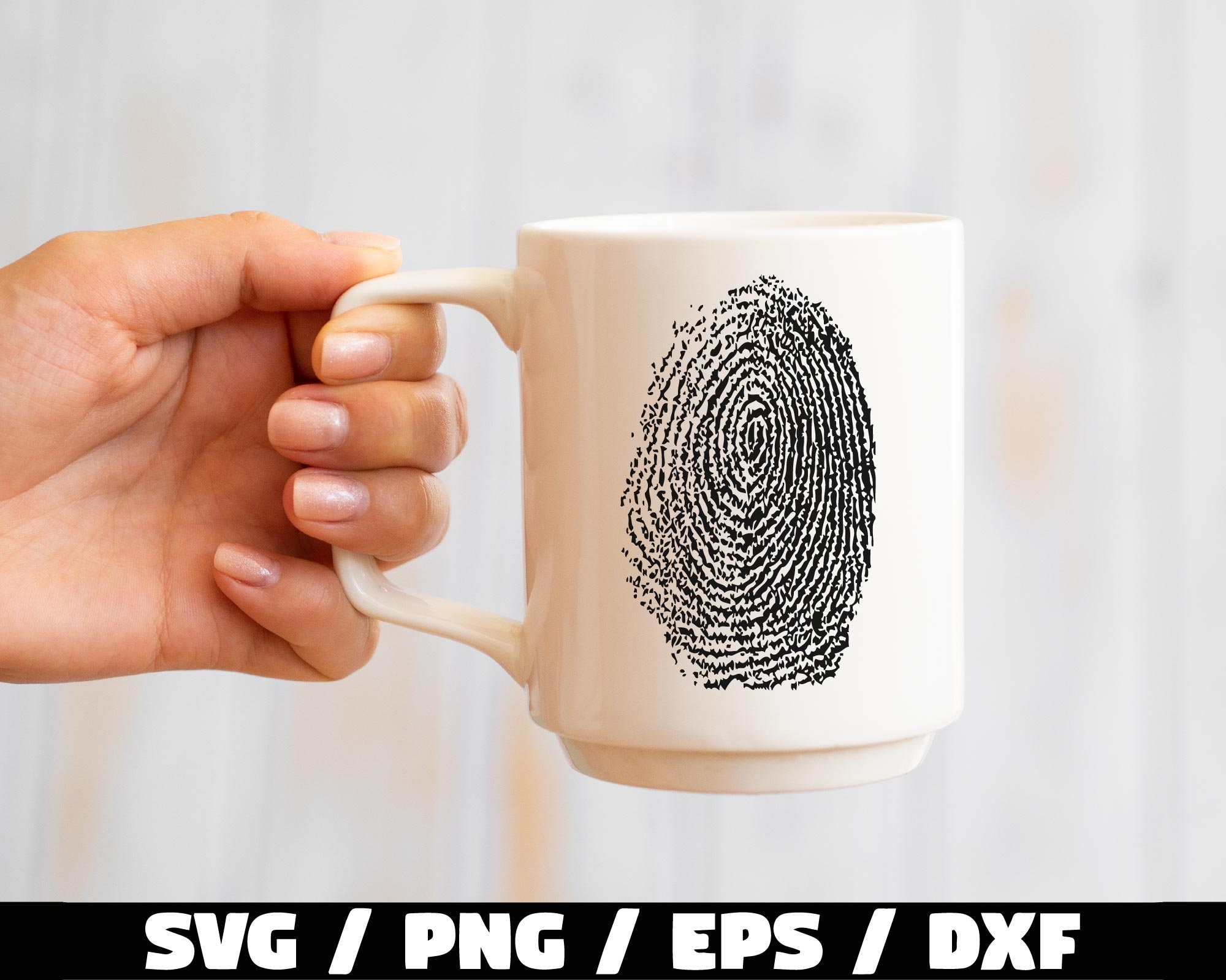 Fingerprint SVG Bundle, Biometric Svg, Fingerprint Dxf, Fingerprint Png ...