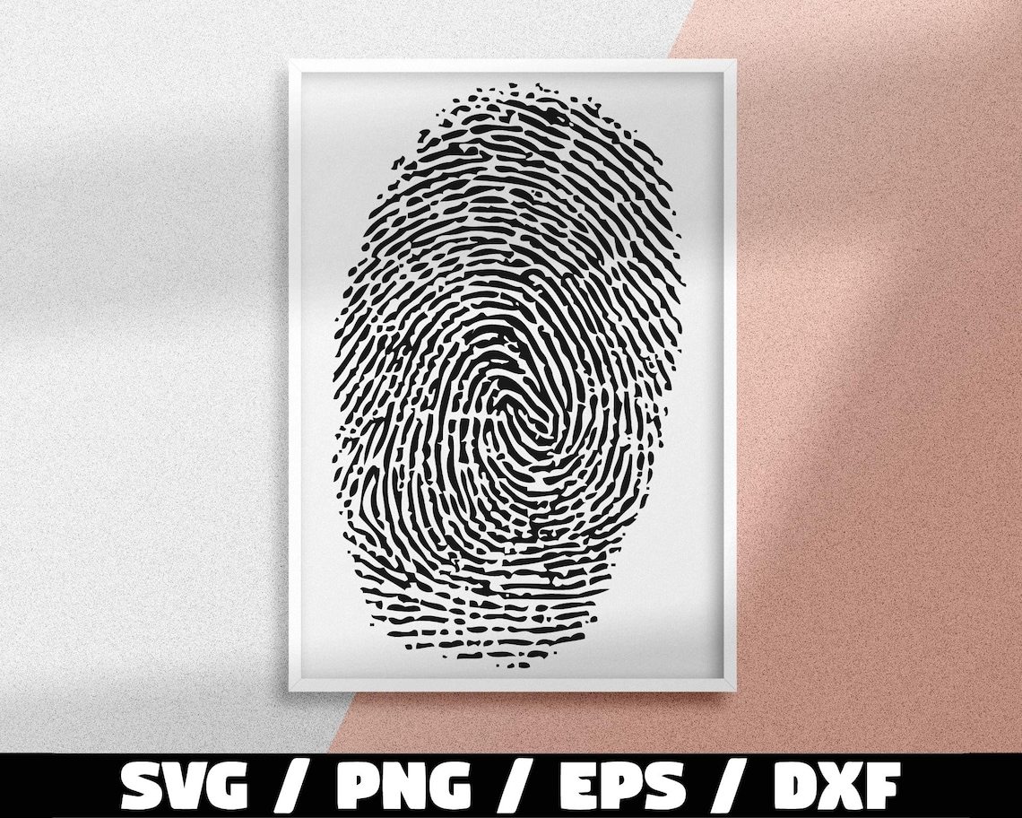 Fingerprint SVG Bundle, Biometric Svg, Fingerprint Dxf, Fingerprint Png ...