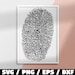 Fingerprint SVG Bundle, Biometric Svg, Fingerprint Dxf, Fingerprint Png ...