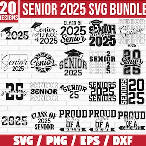 Senior 2025 SVG, Graduation Svg Bundle, Senior SVG, Graduation Shirt ...