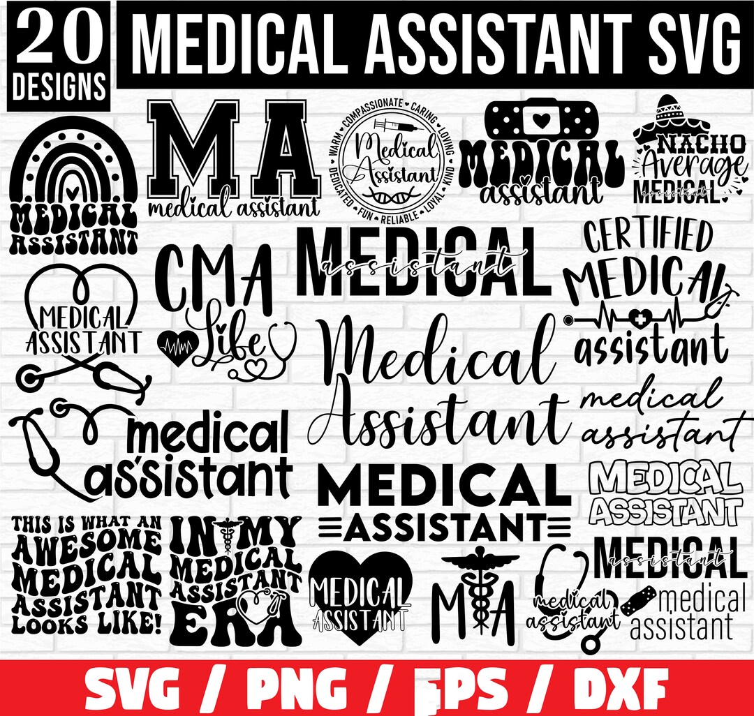 Medical Assistant SVG Bundle, Medical Assistant Life Svg, Doctor Life ...