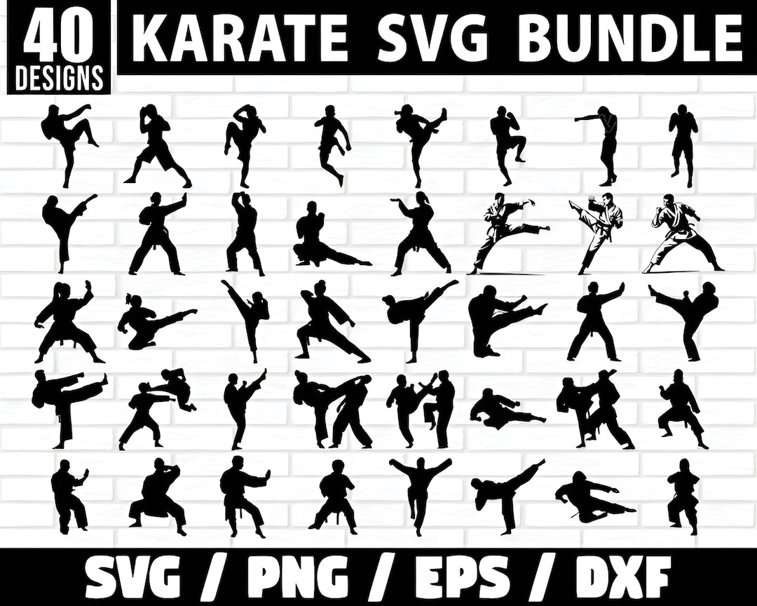 Karate Svg Bundle, Taekwondo Svg, Karate Svg Bundle, Kung Fu Svg, Girl ...