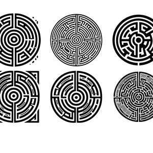Labyrinth SVG Bundle, Maze Png Bundle, Labyrinth Clipart, Maze ...