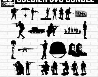 Soldiers Svg - Soldiers Cut Files - Military Svg, Military Svg Bundle ...