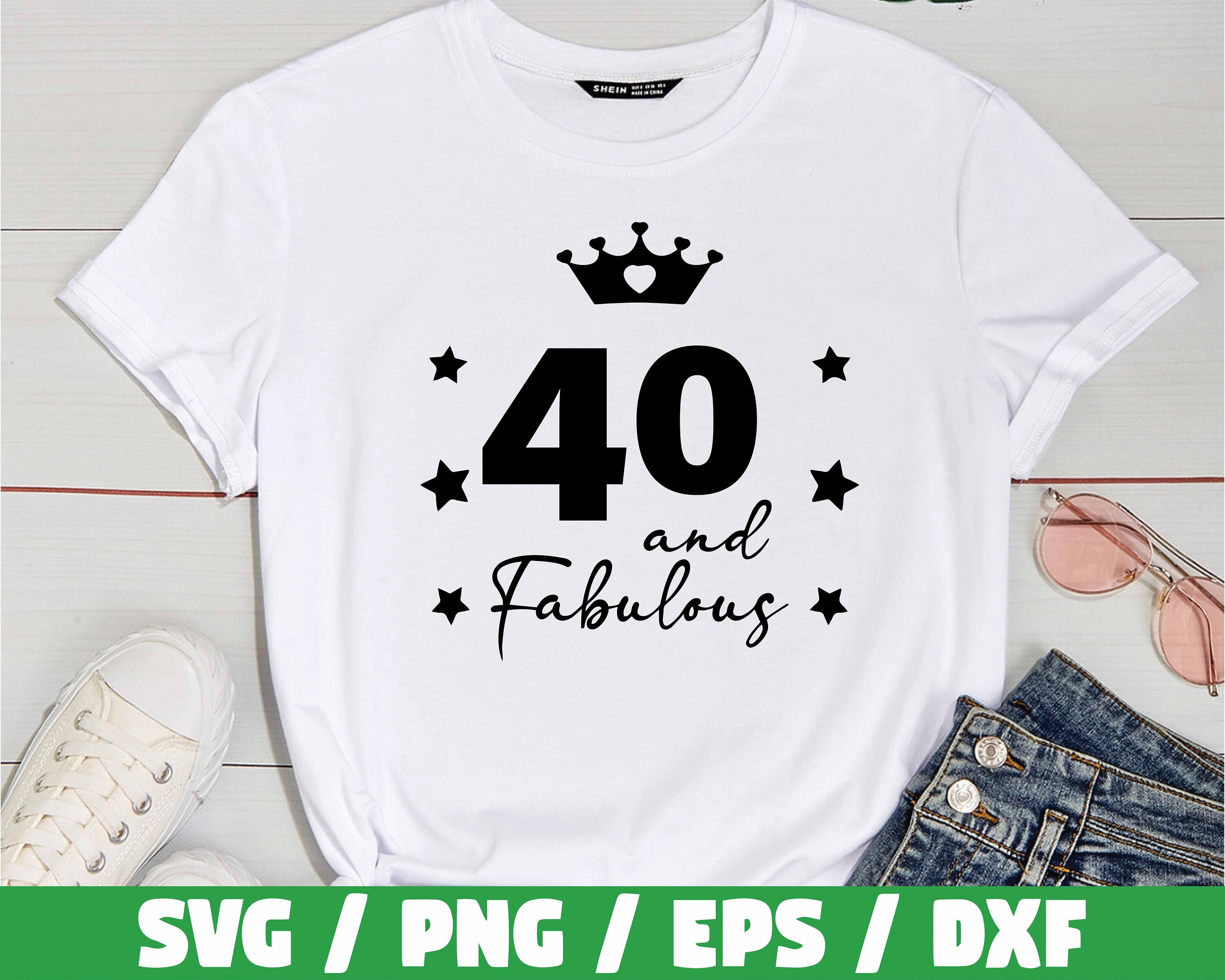 40th Birthday SVG Bundle, 40th Birthday Shirt Svg, 40th Anniversary Svg ...