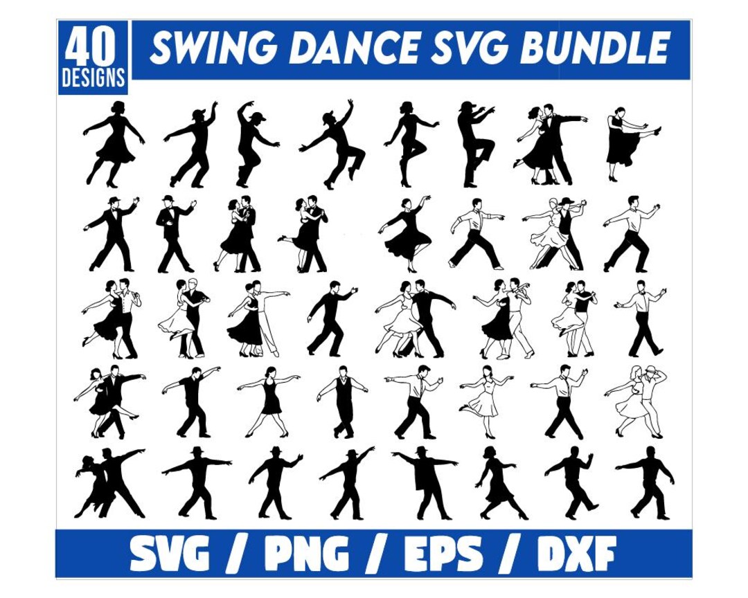 Swing Dance SVG Bundle, Dance Bundle SVG, Dance Clipart, Dance Cut File ...