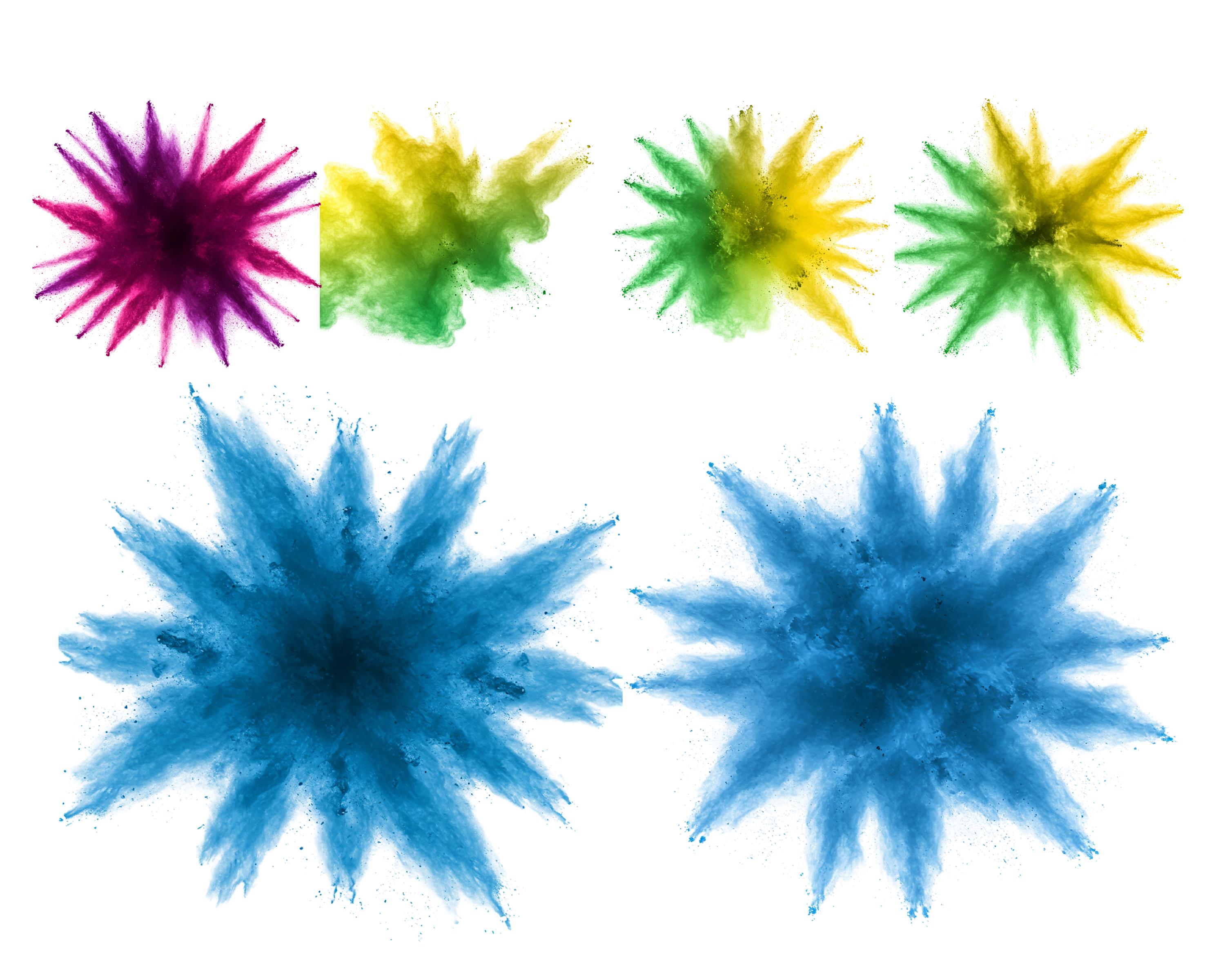 Colorful Powder Explosion Png Bundle, Clip Art Smoke Png Clip Art ...