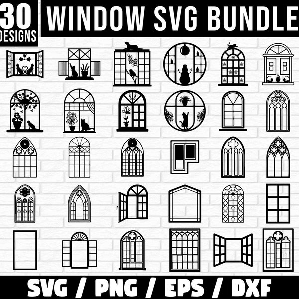 Window Svg - Etsy