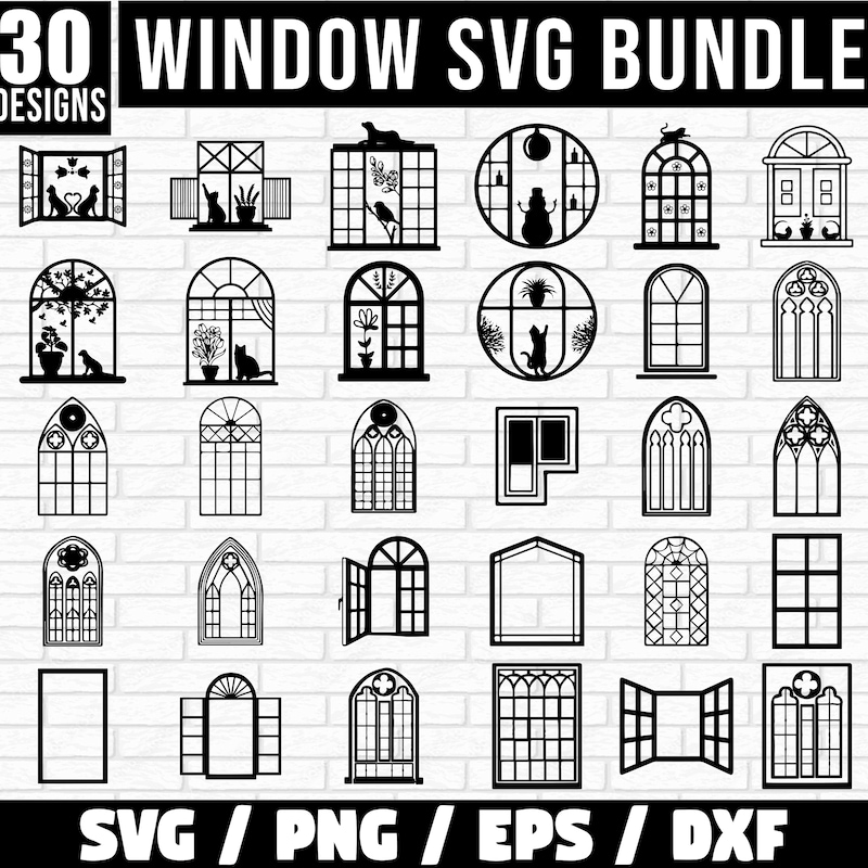 Window Svg - Etsy