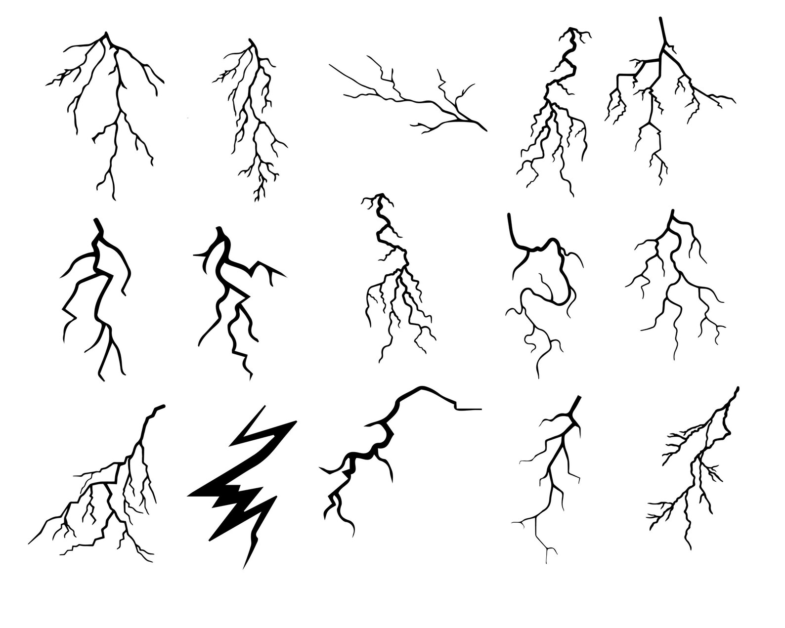 Lightning Bolt Svg, Lightning Strikes, Lightning Vector, Lightning ...