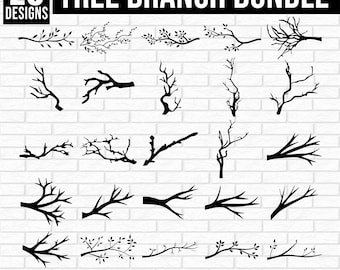 Tree Branch 3 SVG, Tree Branch SVG, Leaf Branch Svg, Tree Branch ...