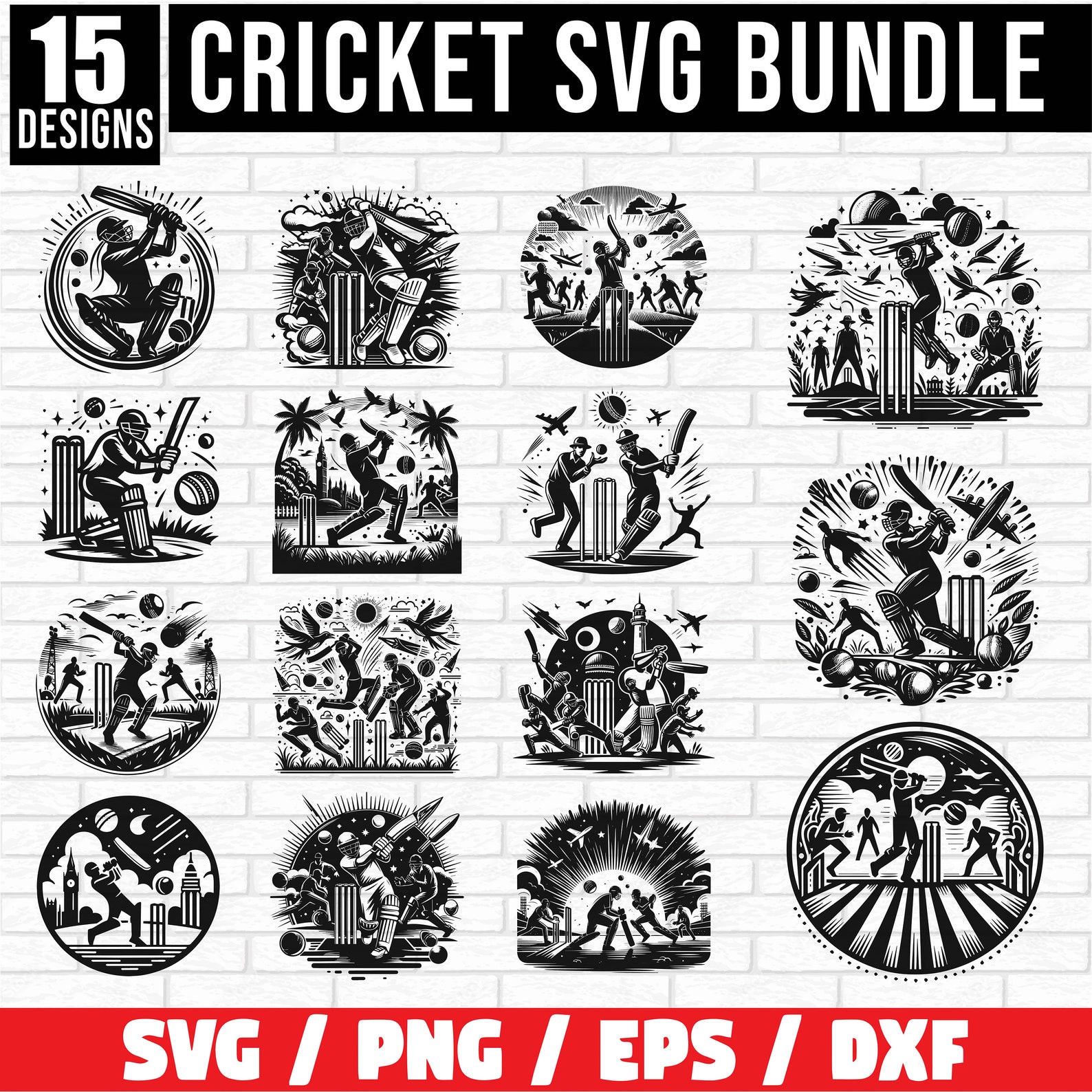 Cricket Svg Bundle, Cricket Svg, Cricket Silhouette, Cricket Clipart ...