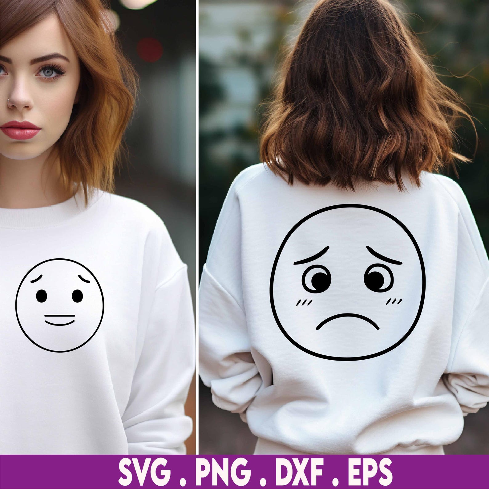 Emoji Face SVG Bundle, Emoji PNG Bundle, Emoji Face Pack, Emoji Clipart ...