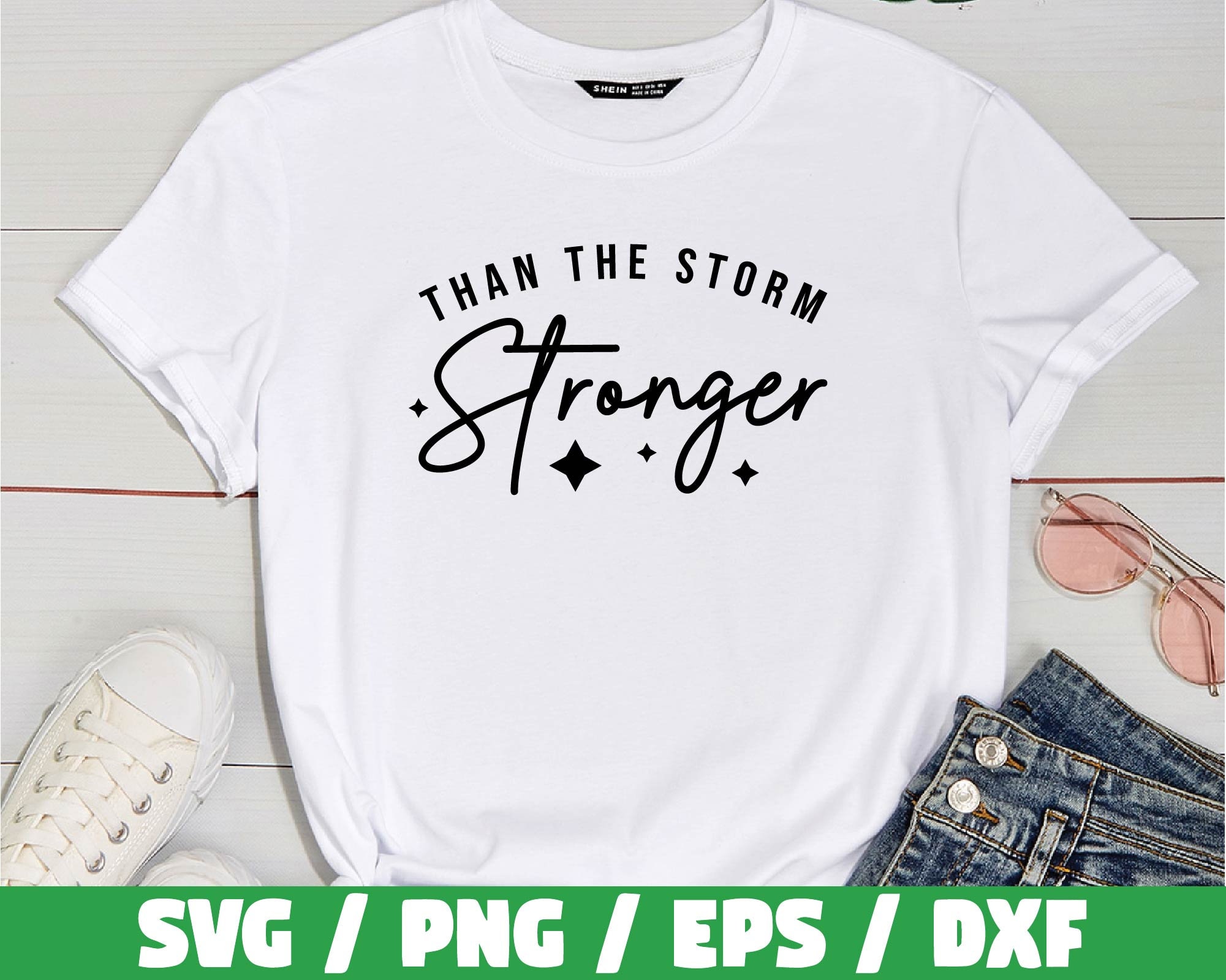 Stronger Than the Storm Svg Png, Motivational Svg, Inspirational Svg ...