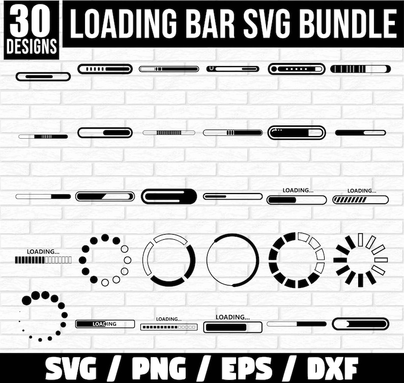 Loading Bar Svg Bundle Loading Svg Loading Please Wait Svg Loading Bar Loading Icon Svg 