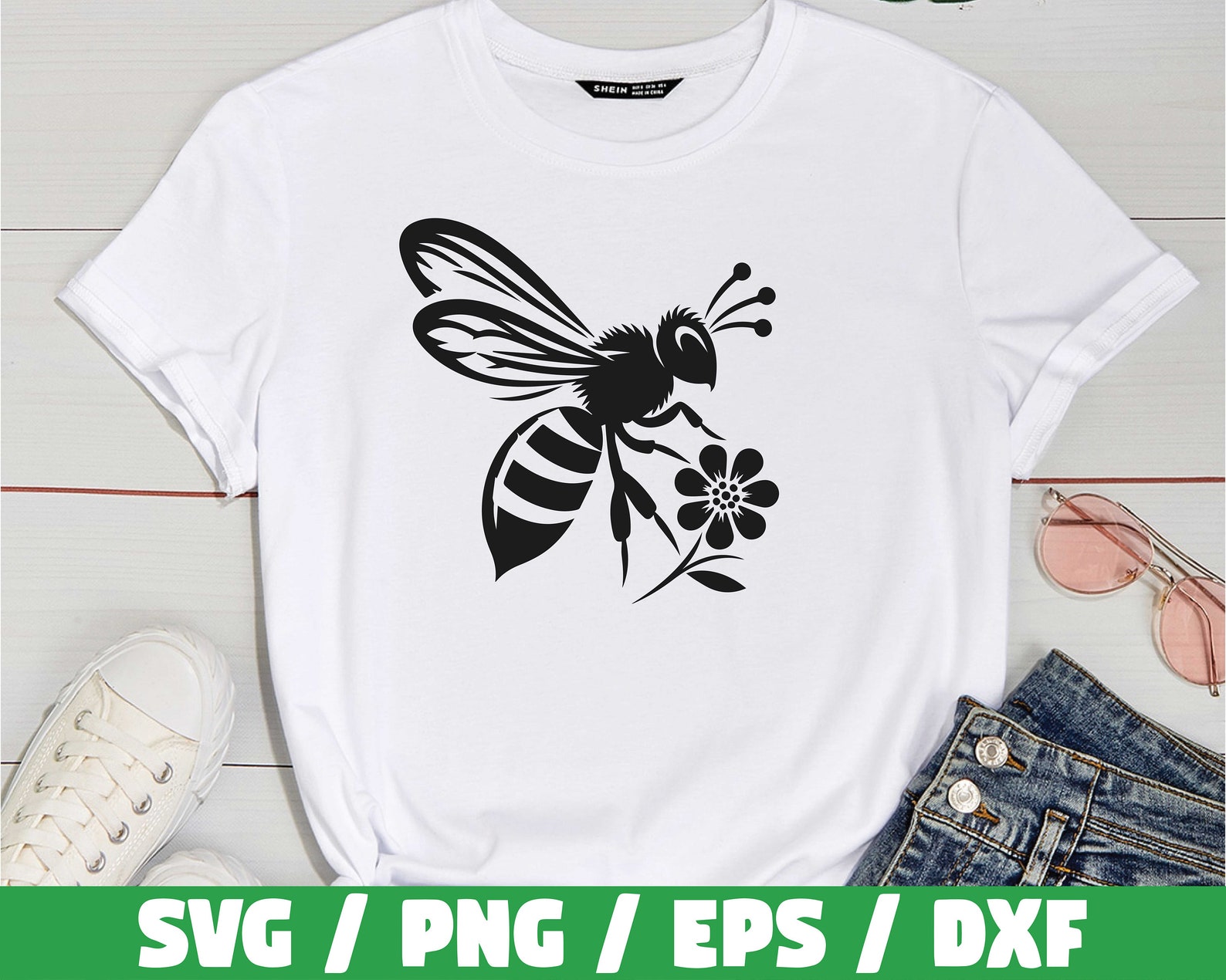 Bee SVG Bundle, Bee PNG Bundle, Bee Clipart, Bee Silhouette, Honeycomb ...