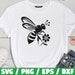 Bee SVG Bundle, Bee PNG Bundle, Bee Clipart, Bee Silhouette, Honeycomb ...