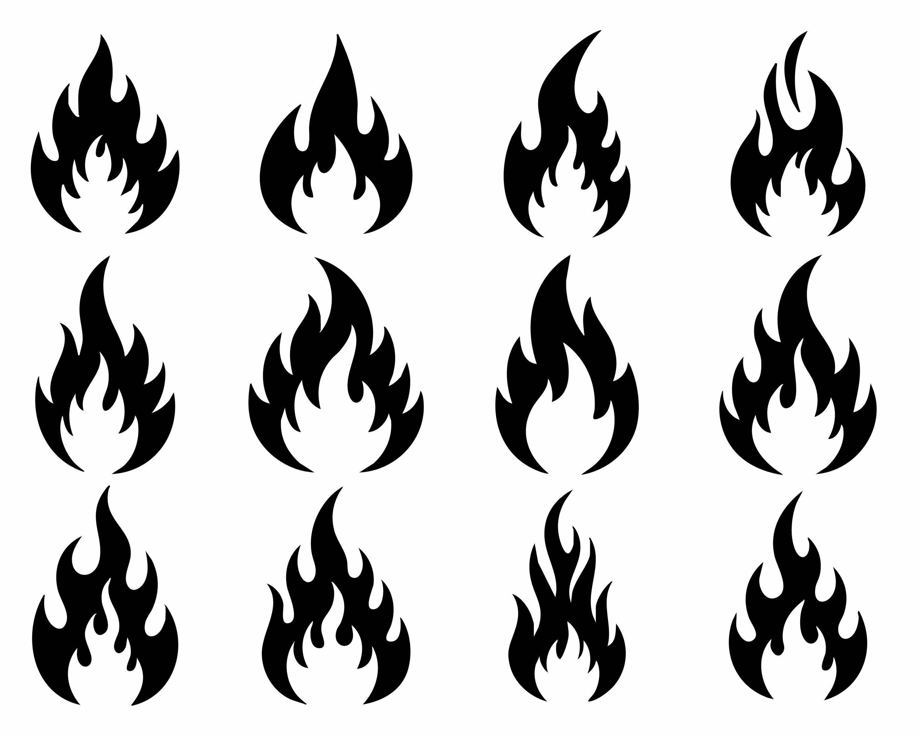 Fire Flame SVG Bundle, Flames Frame Svg, Fire Frame Svg, Fire Png, Fire ...