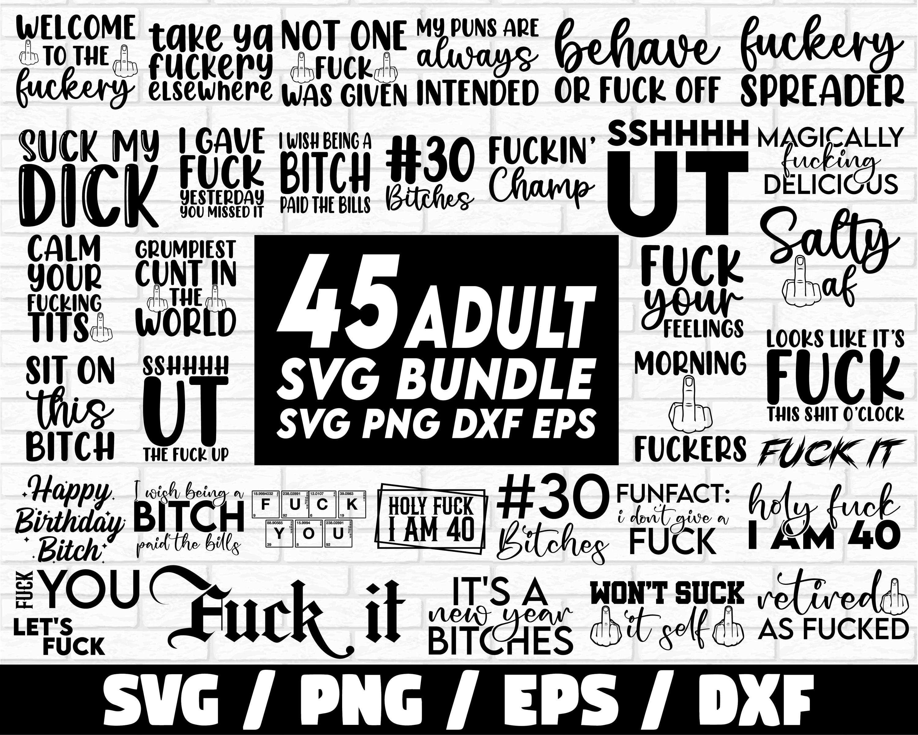 Adult Svg Bundle, Adults Svg, Rude Svg, Crafting Bundle, Adult Quotes ...