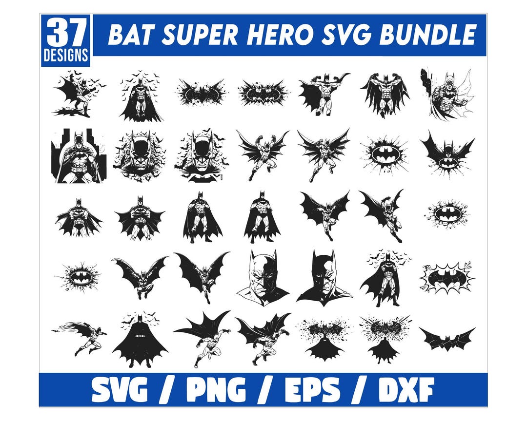 Superhero Svg Bundle, Bat Superhero Svg, Bat Svg, Super Svg, Superhero ...