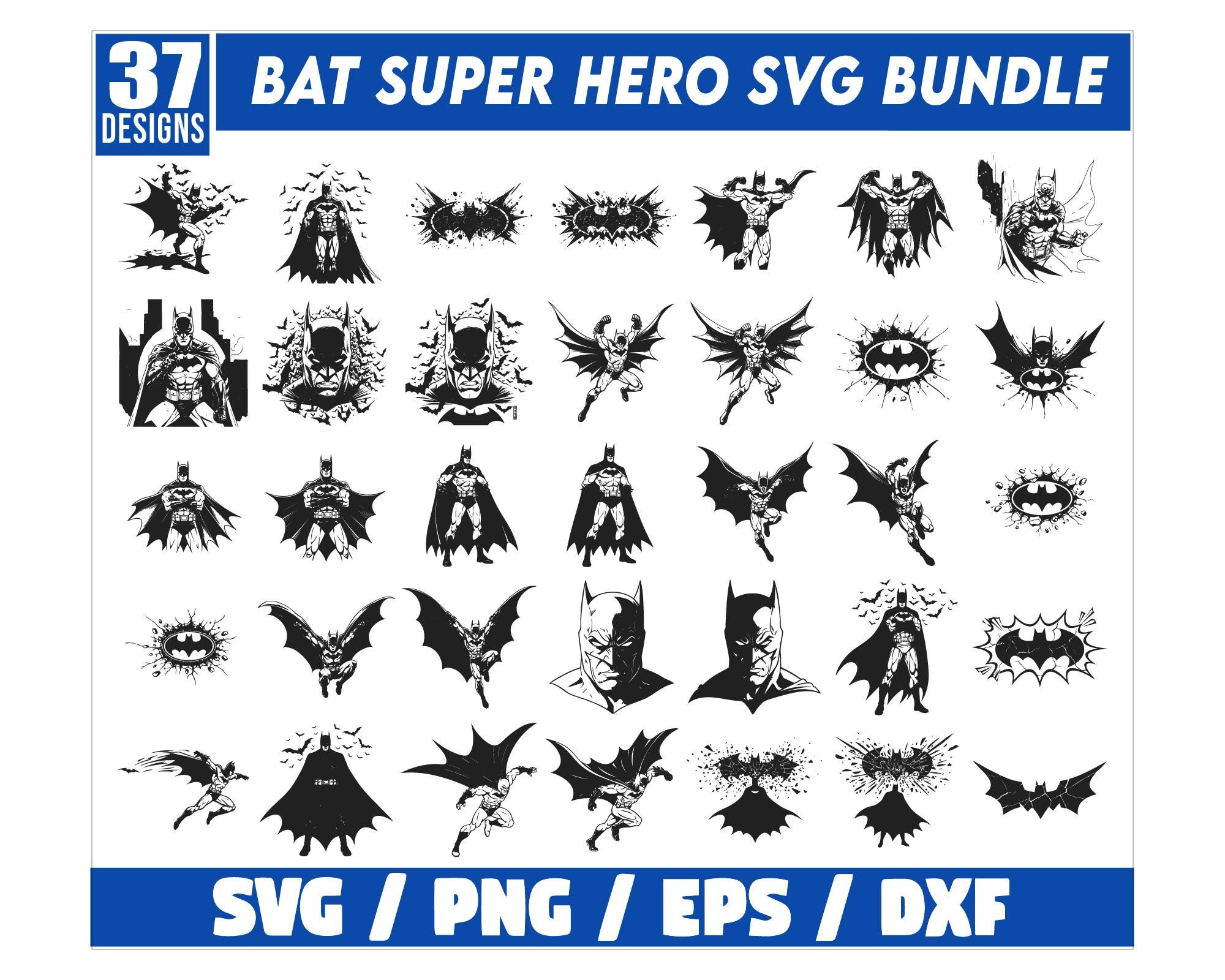 Superhero Svg Bundle, Bat Superhero Svg, Bat Svg, Super Svg, Superhero ...