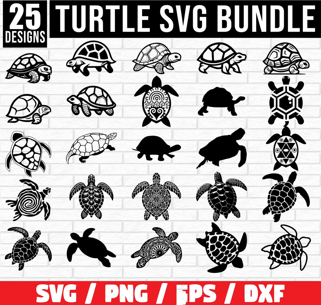 Turtle Svg Bundle, Sea Turtle Svg, Cute Sea Turtle Svg, Baby Turtle Svg ...