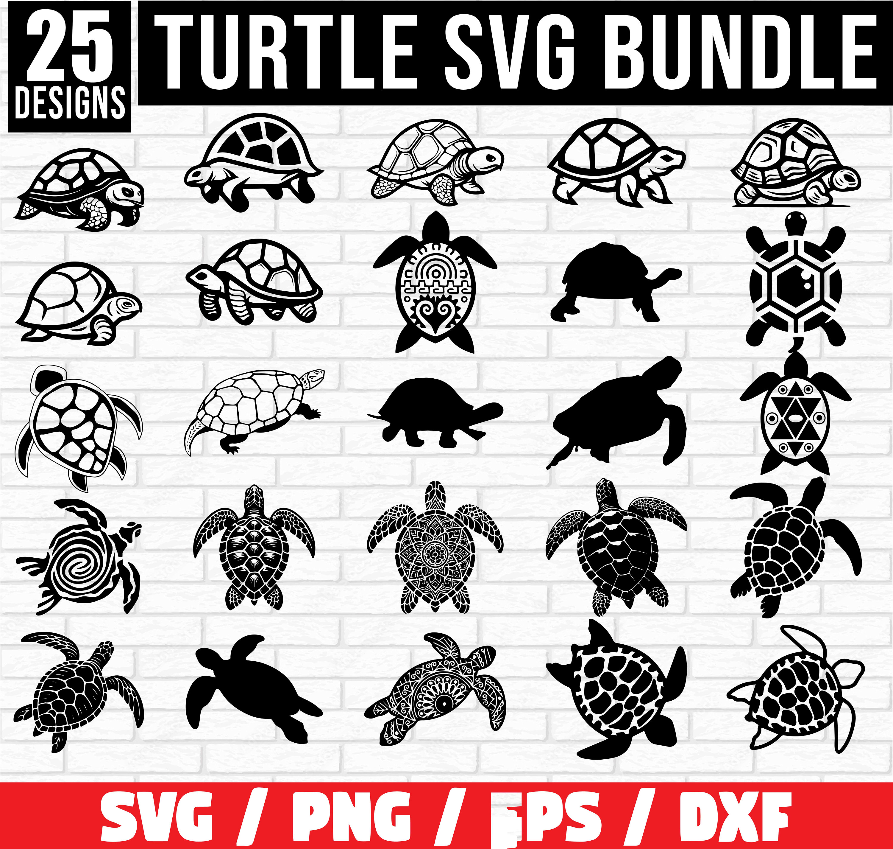 Turtle Svg Bundle, Sea Turtle Svg, Cute Sea Turtle Svg, Baby Turtle Svg ...