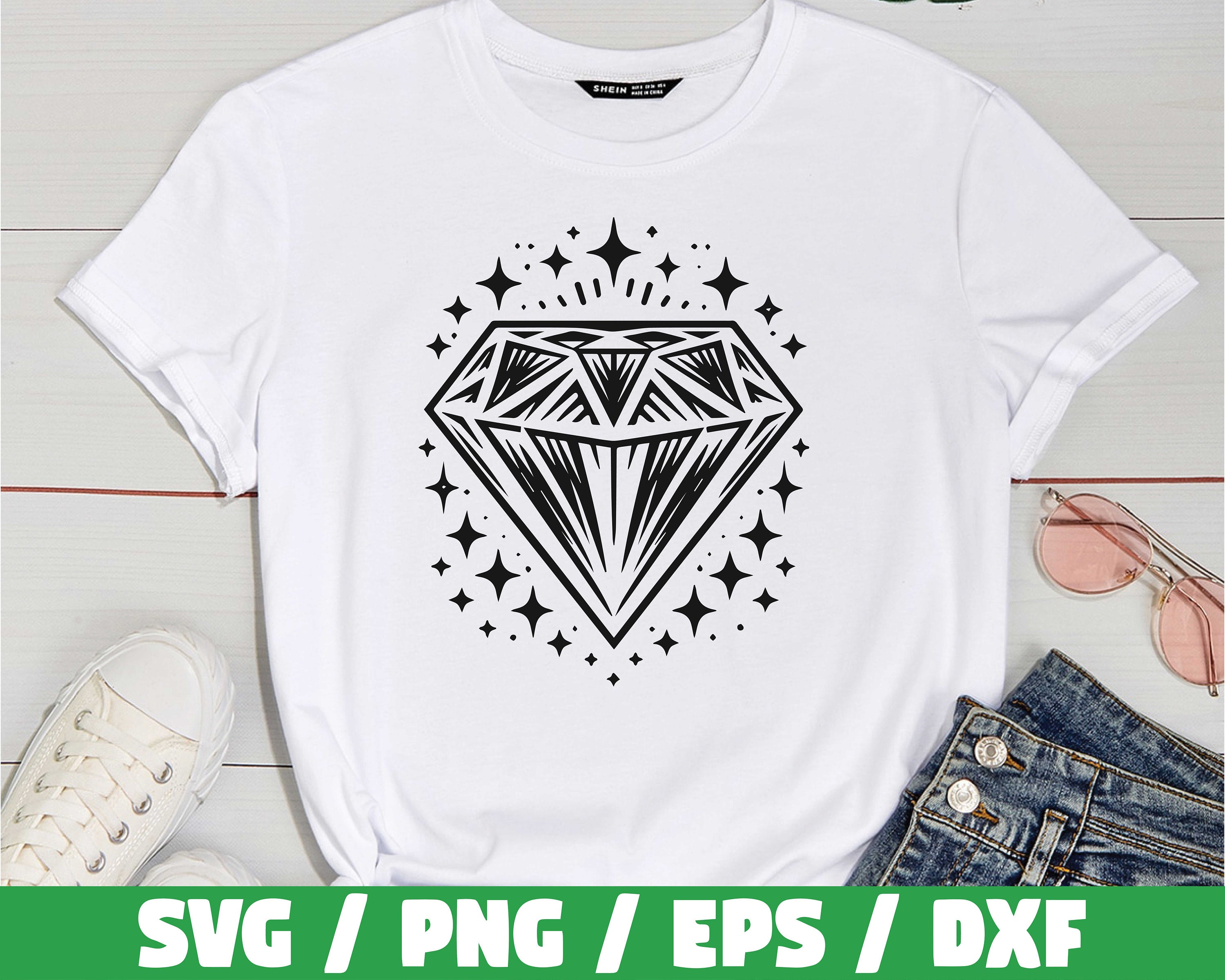 Diamond SVG Bundle, Diamond Clipart, Diamond Ring Svg, Wedding Svg ...