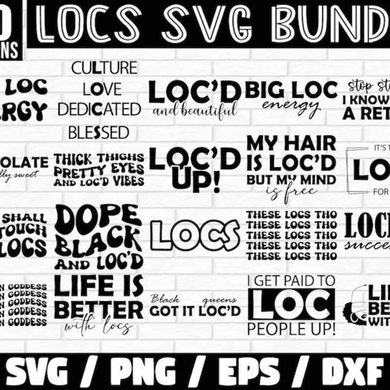 Png With Locs Svg - Etsy