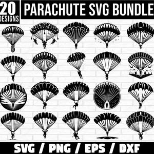 Parachute Svg Bundle, Paramotor Png, Paramotor Pilot Svg, Parachute ...