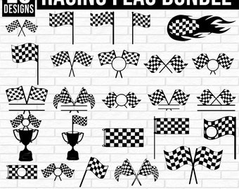 Race Flag SVG Bundle, Race Flag PNG Bundle, Race Flag Clipart, Race ...