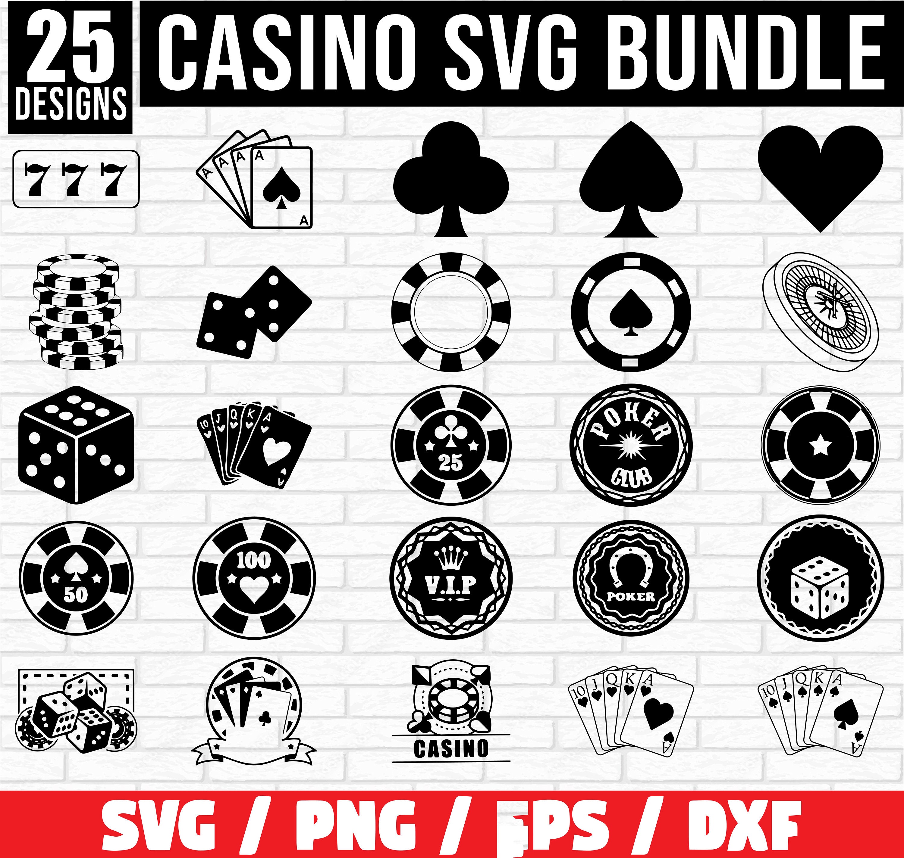 Casino Bundle Svg, Casino Svg, Playing Cards Svg,royal Flush Svg,poker ...