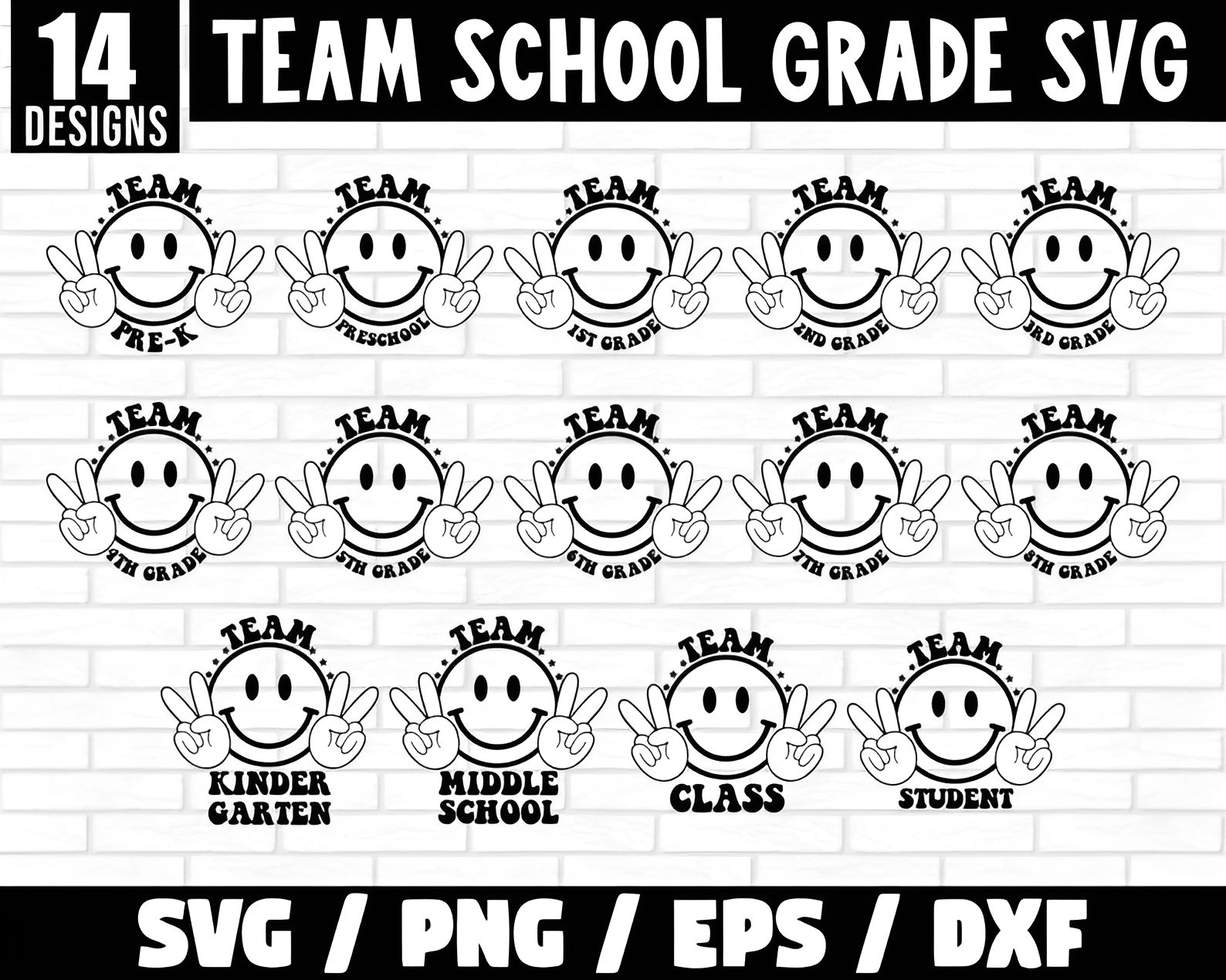 Team Grade Svg Bundle, Back to School Svg, Team First Grade Svg, First ...