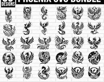 Phoenix SVG Bundle, Phoenix Svg, Phoenix Vector, Phoenix Birds, Phoenix ...
