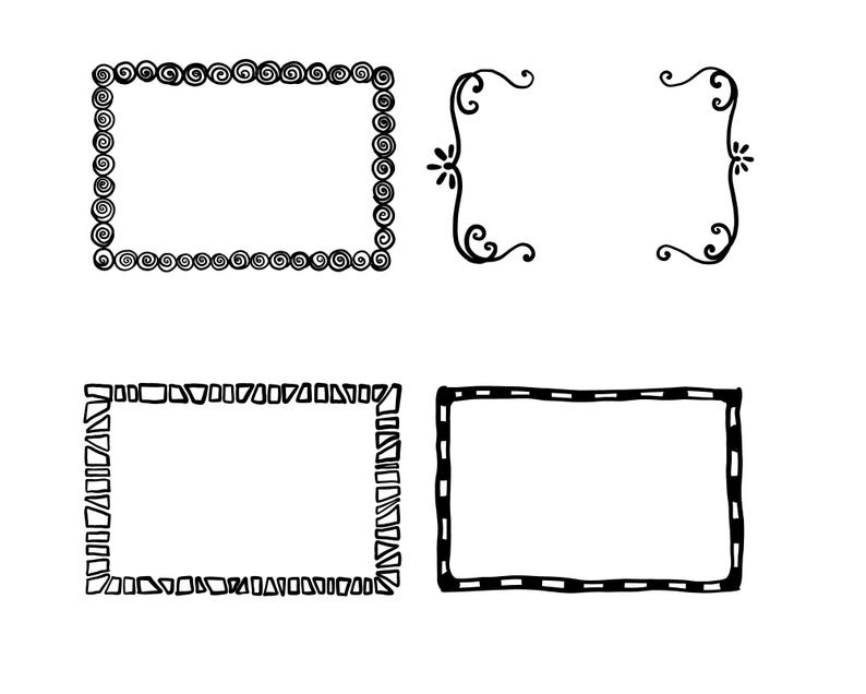 Rectangle Frame Svg Bundle, Rectangle Frame Png, Rectangle Clipart ...