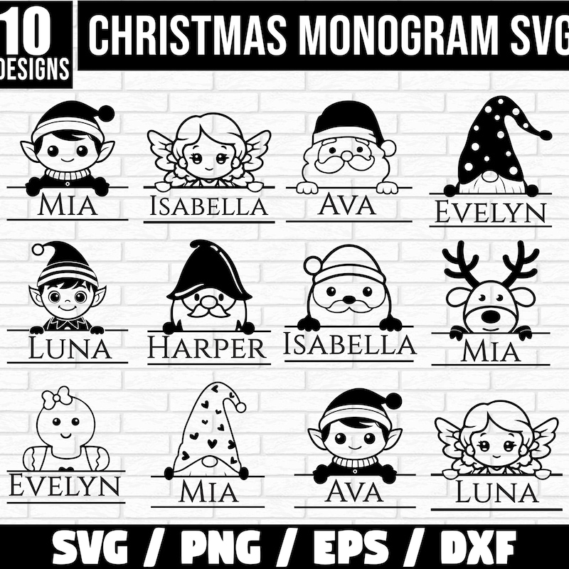 Kids Christmas Svg - Etsy