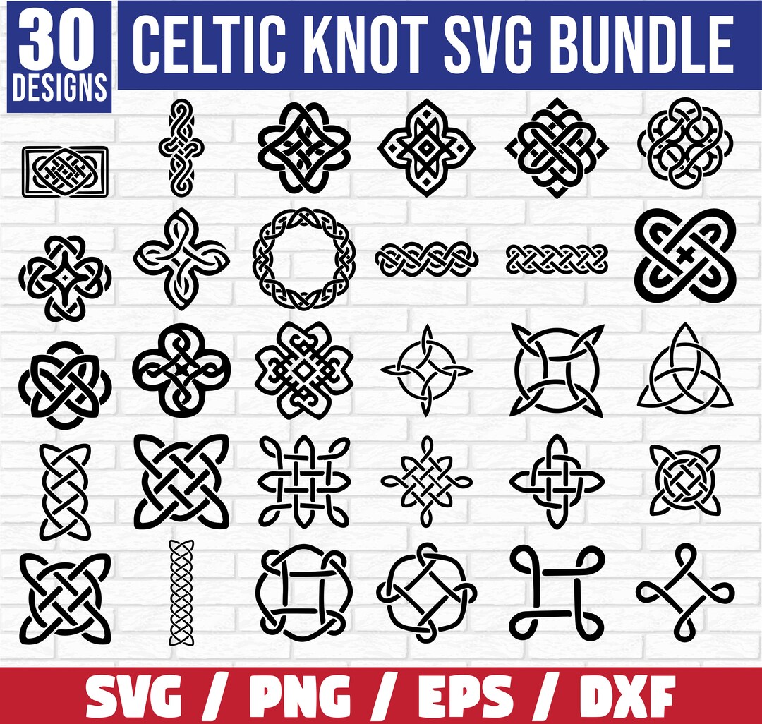 Celtic Knot Svg Bundle, Celtic Knot Clipart, Celtic Knot Cricut ...