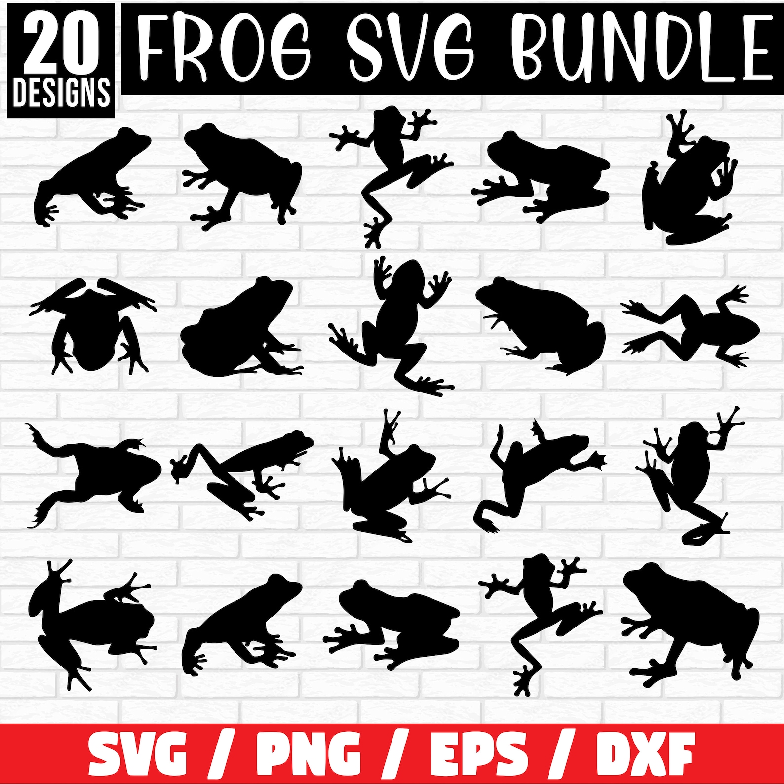 Frog SVG Bundle, Frog PNG Bundle, Frog Clipart, Toad Svg, Frog ...