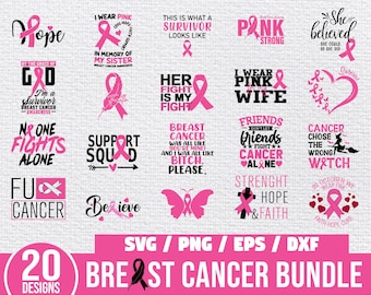 Cancer Awareness Mega Bundle Svg, Cancer Svg, Breast Cancer Svg ...