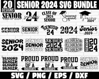 Class of 2024 Bundle Svg, Senior 2024 Svg, Graduation Svg Bundle ...