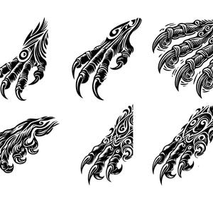 Claw SVG Bundle, Claw PNG Bundle, Dino Claw, Marks Svg, Scratch Svg ...