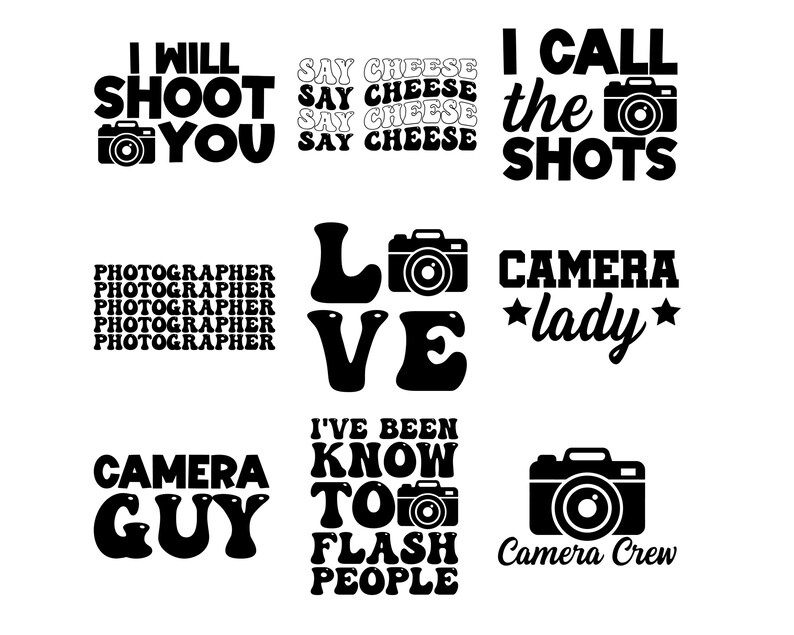 Photography SVG Bundle, Camera SVG, Photoshoot Svg, Photography Quotes ...