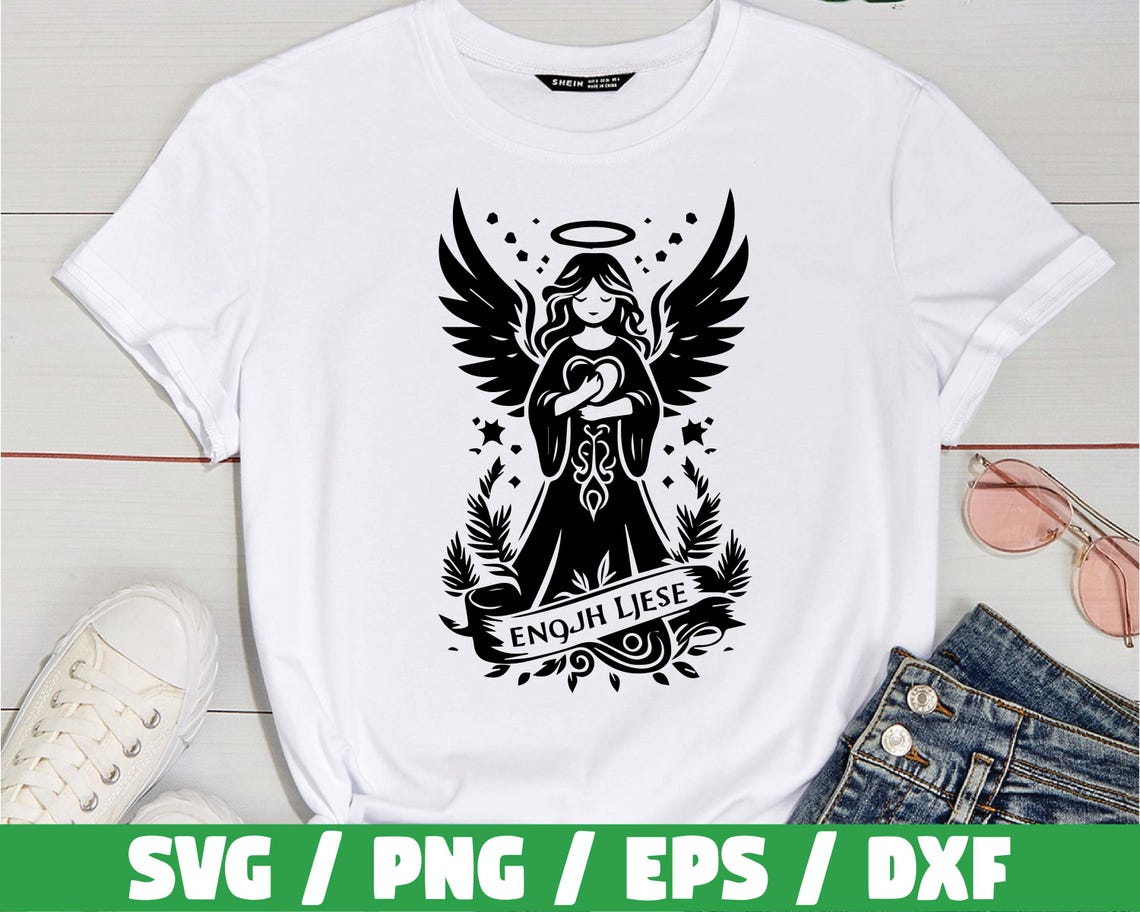 Angel Svg Bundle, Baby Angel Svg, Guardian Angel Svg, Angle Child Svg ...