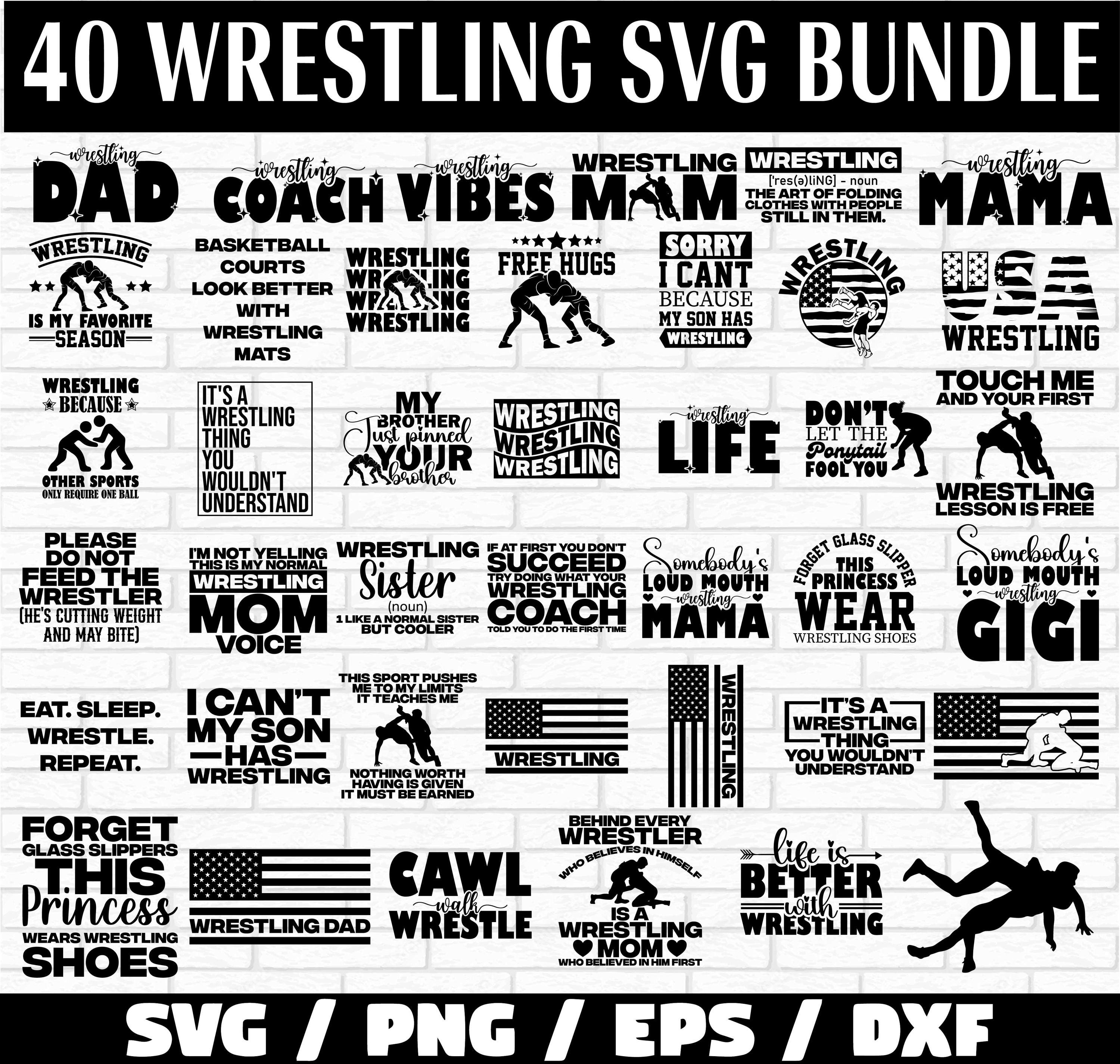 Wrestling SVG Bundle, Wrestler Svg, Wrestling Quotes Svg, Wrestling ...