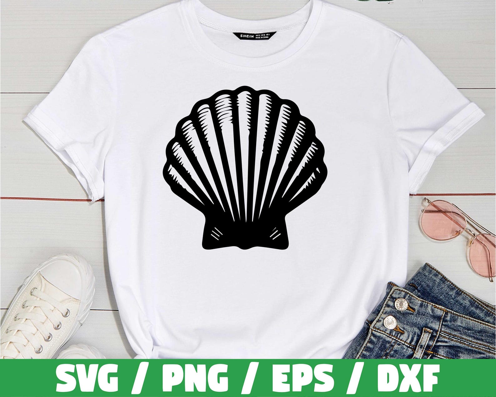 Seashell SVG Bundle, Seashell PNG Bundle, Sea Shell Vectors, Beach ...